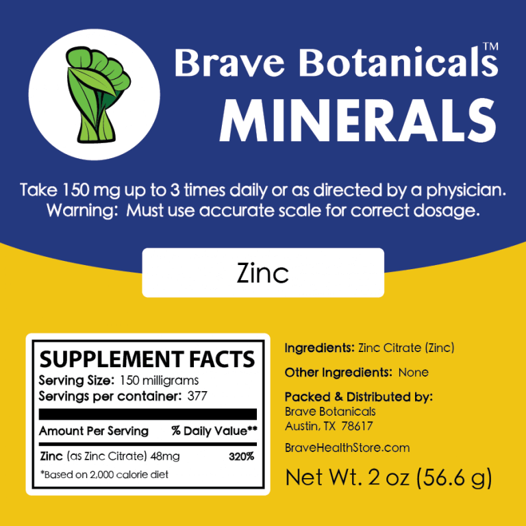 Zinc Powder (2 ozs.) – Brave Botanicals